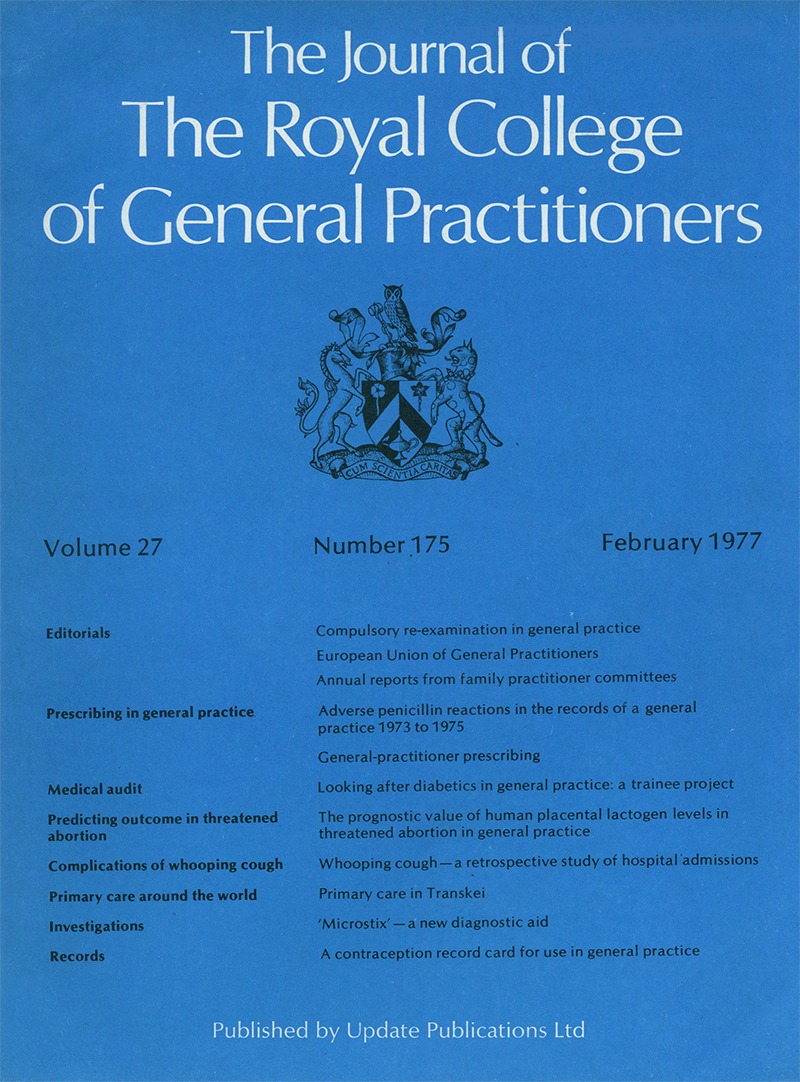 William Pickles lecture 1985. Change and continuity. | British Journal ...